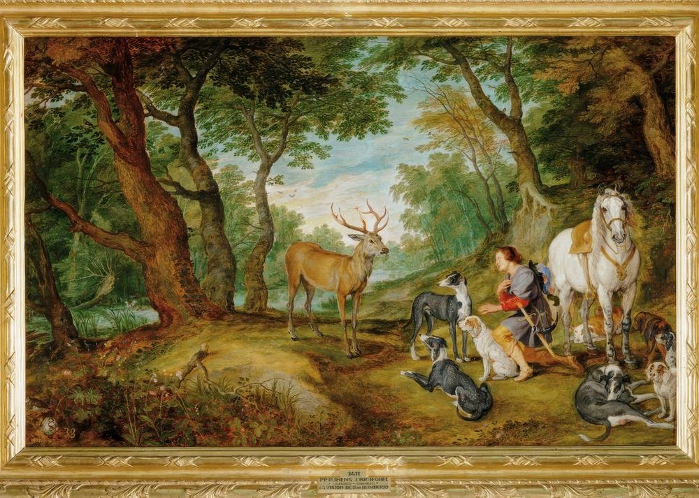 La visione di San Uberto | Peter Paul Rubens | Stampa d'arte